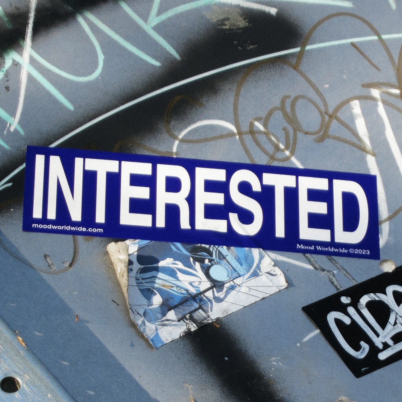 Interested Big Sticker – Mood Worldwide